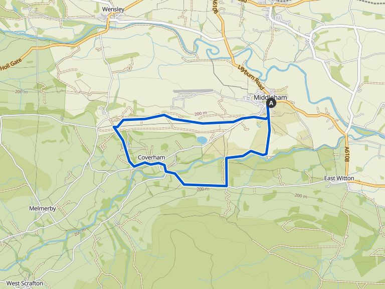 Middleham Castle and The Forbidden Corner loop from Middleham ...